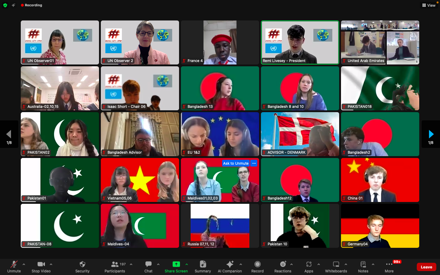 Students’ climate change conference seeks consensus – Engage with China